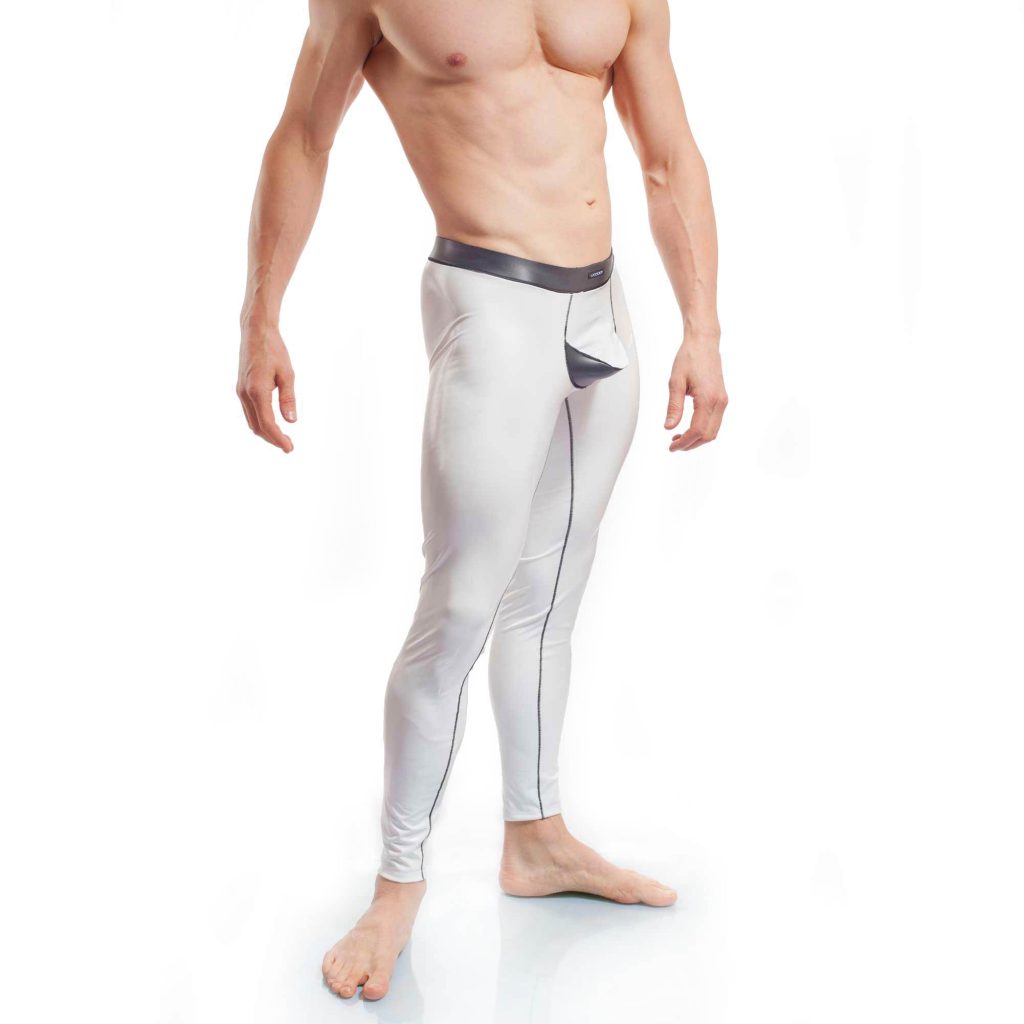 Neopren Leggings | Weiß | Leatherlike | Schwarz | Neopren | WOJOER